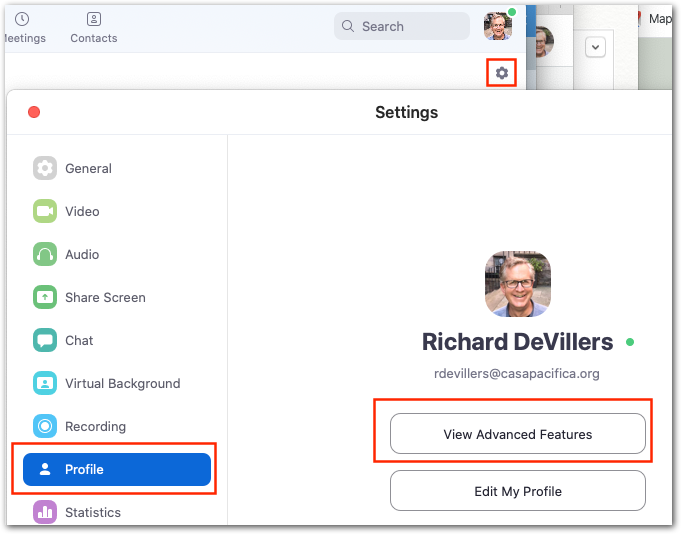 Zoom Advanced Settings for Telehealth Sessions – Casa Pacifica Help Center